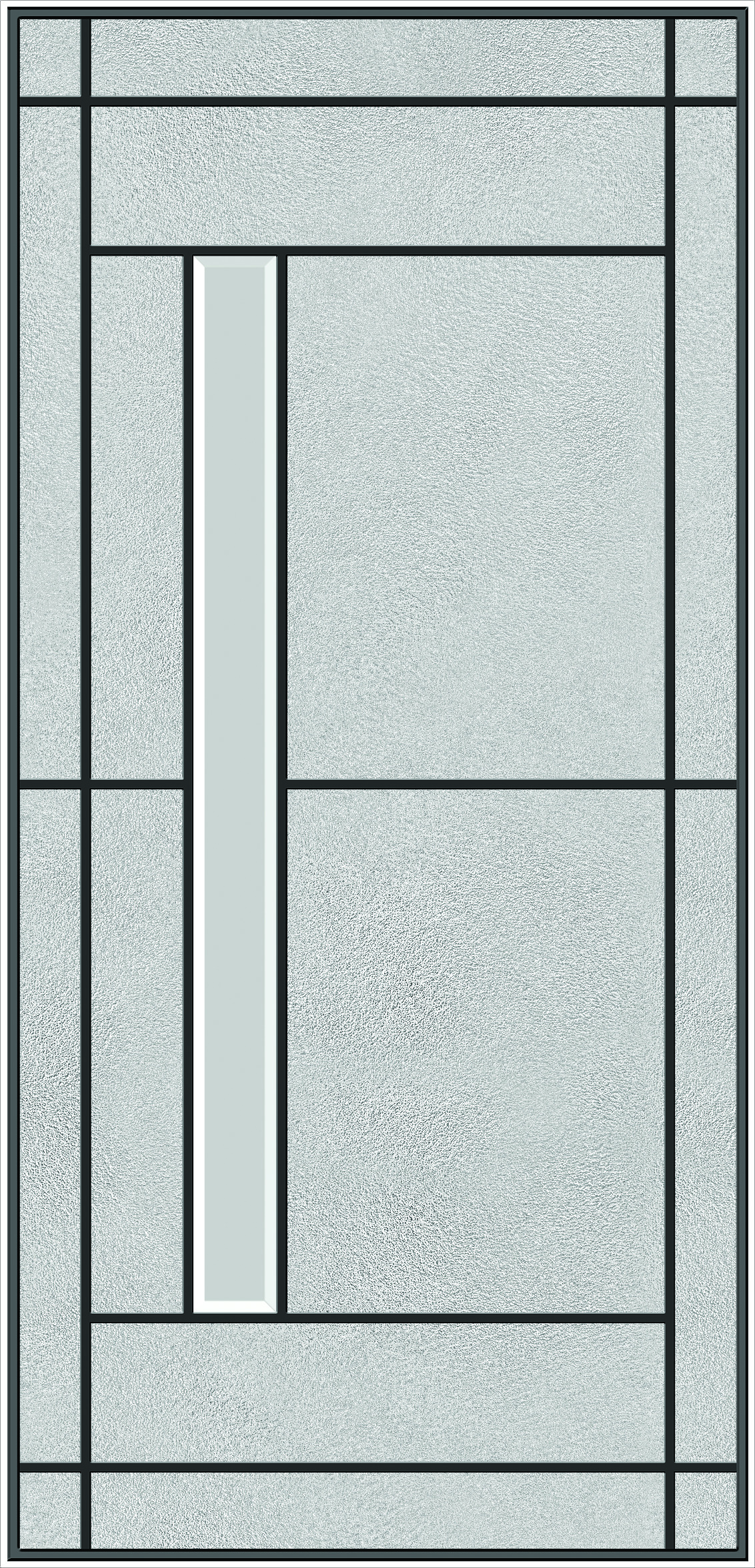 Design-Pro™ Fiberglass Exterior Doors: Oak Full View Glass Panel ...