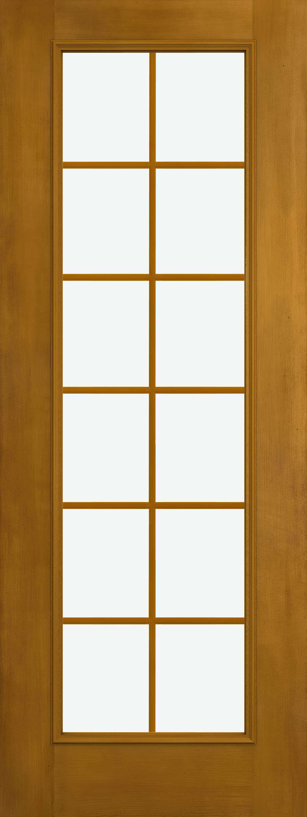 Design-Pro™ Fiberglass Exterior Doors: 8ft Fir Full View 12-Light Glass ...