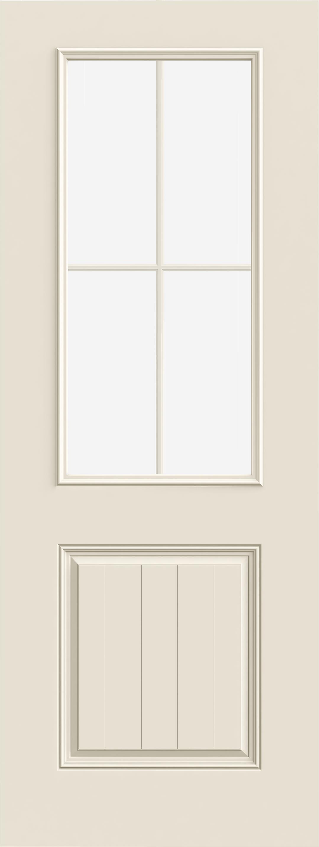 Smooth-Pro™ Fiberglass Exterior Doors: 8ft 1/2 View 4-Light 1-Panel ...
