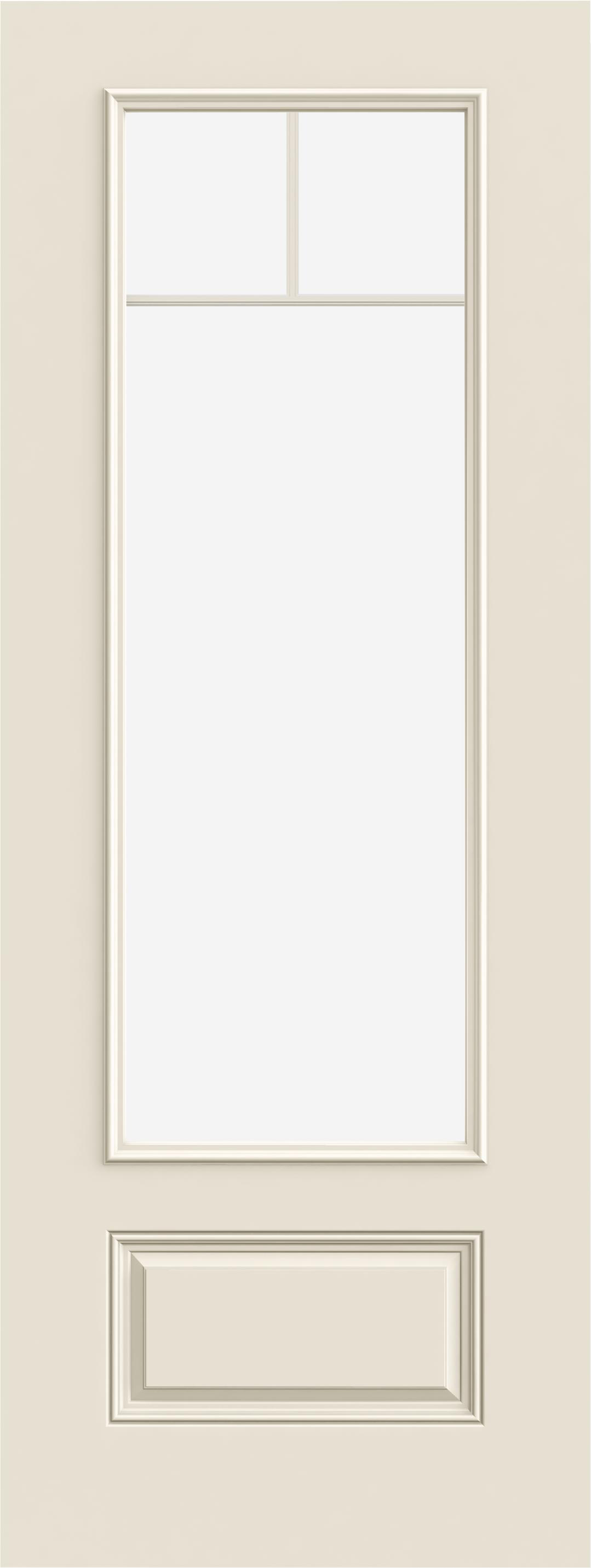 Smooth-Pro™ Fiberglass Exterior Doors: 8ft 3/4 View 3-Light Top Down 1 ...