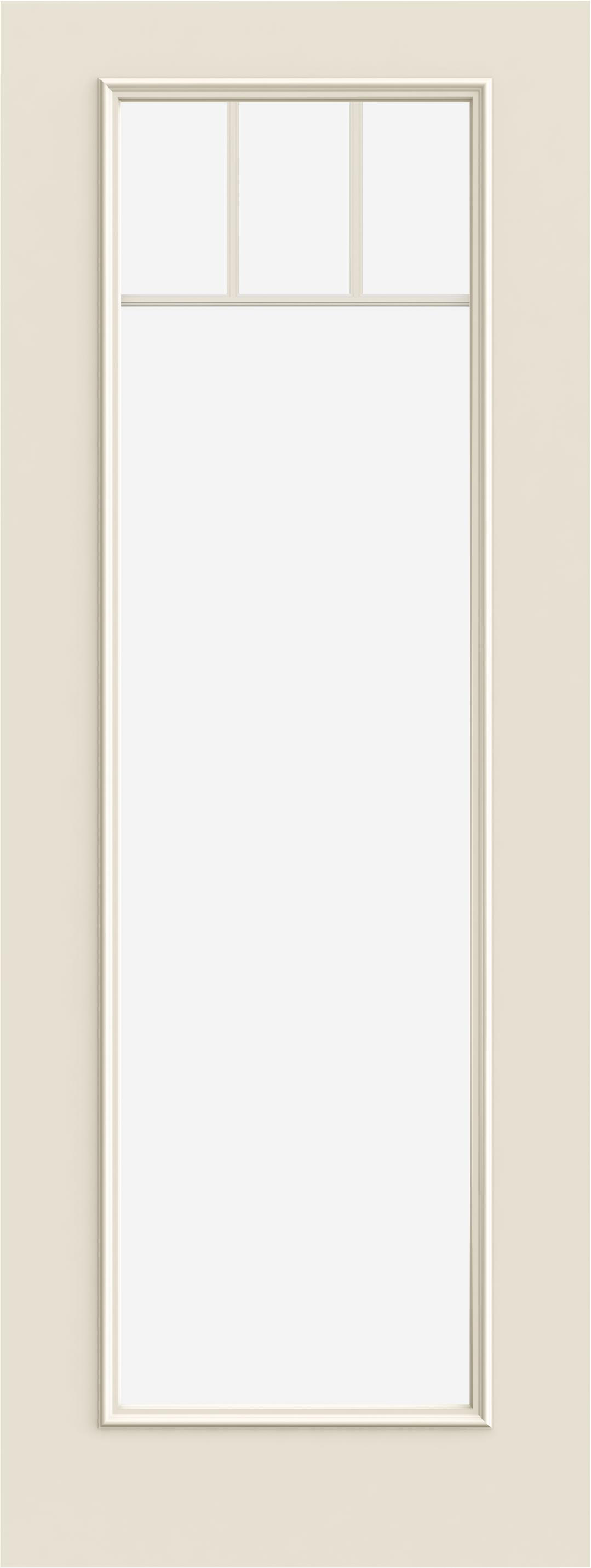 Smooth-Pro™ Fiberglass Exterior Doors: 8ft Full View 4-Light Top Down ...