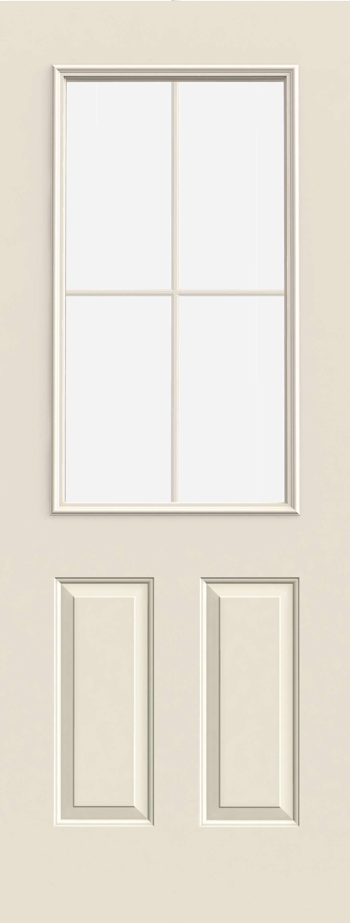 Steel Exterior Doors: 8ft 1/2 View 4-Light 2-Panel | Reliable and ...