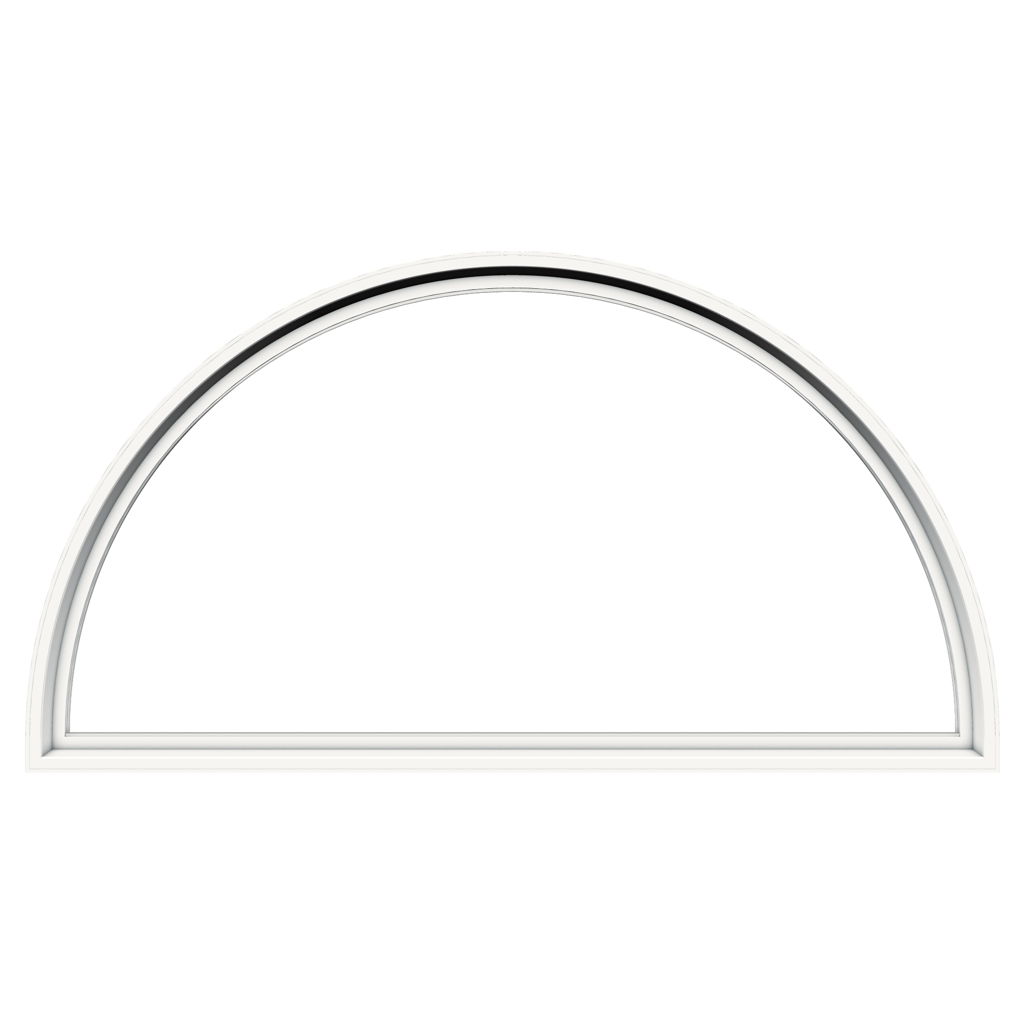 Premium™ Vinyl (V-4500) Windows: Half Round Fixed | Reliable and Energy ...